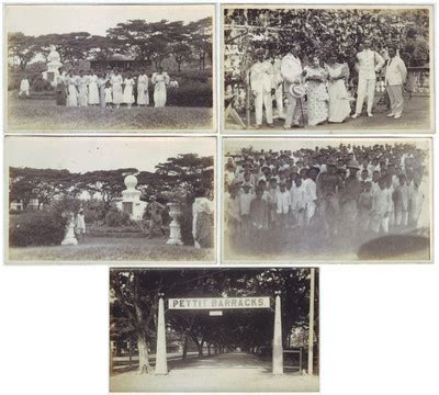 Philippines Circa 1920s Filipino And Americans Outdoor Photos 5 Pcs