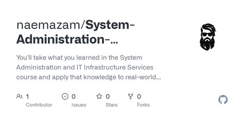 Github Naemazamsystem Administration Consultation Youll Take What