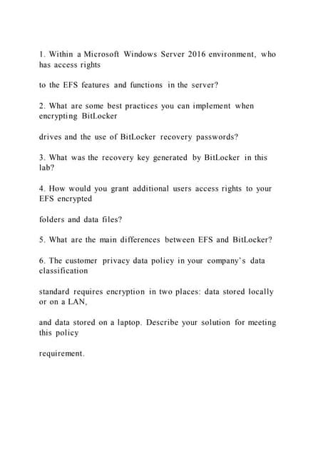 1 Within A Microsoft Windows Server 2016 Environment Who Has Acces Pdf