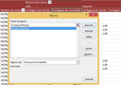 Excel Vba Alterar Campos De Tabela Dinâmica Para Soma