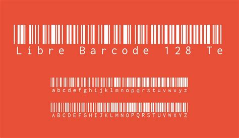Libre Barcode 128 Text Free Font
