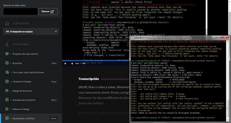 Error En La Ejecucion De Push Y Pull En La Ramas Master Git Y Github Controle Y Comparta Su