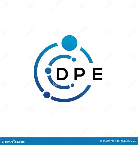 Dpe Letter Logo Design On White Background Dpe Creative Initials Letter Logo Concept Stock