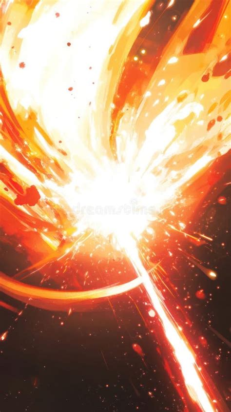An Explosion Of Light And Energy Radiating Outward With Vibrant Colors And Dynamic Movement