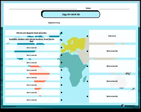 Ocean Facts Arbetsblad Storyboard De Sv Examples