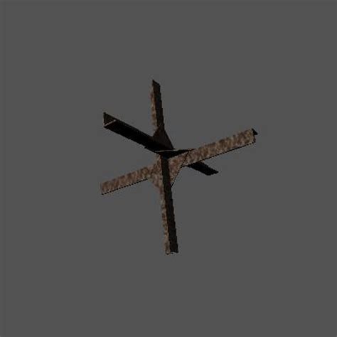 Tank Trap Wwii 3d Model