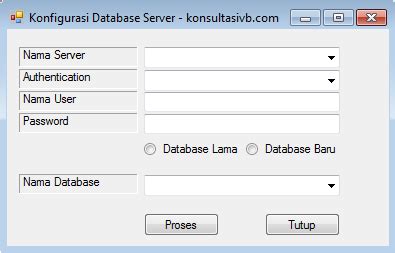 Cara Instal Aplikasi Dengan Database Sql Server Blog Tutorial VB Net