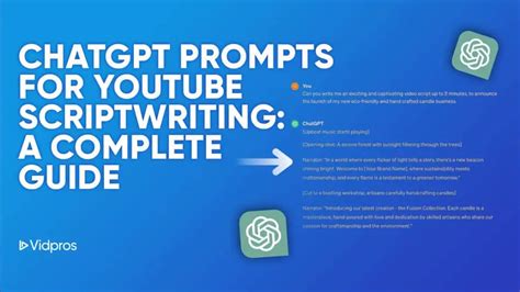Chatgpt Prompts For Youtube Scriptwriting A Complete Guide