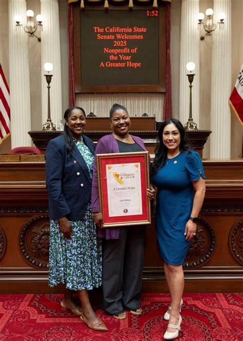Senator Suzette Martinez Valladares Recognizes A Greater Hope As
