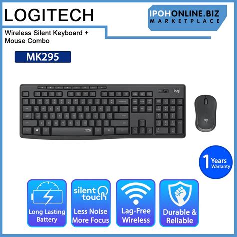 Logitech Mk295 Wireless Silent Keyboard Mouse Combo Ipohonline
