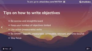 How To Write Objectives A Step To Step Guide Updates AhaSlides