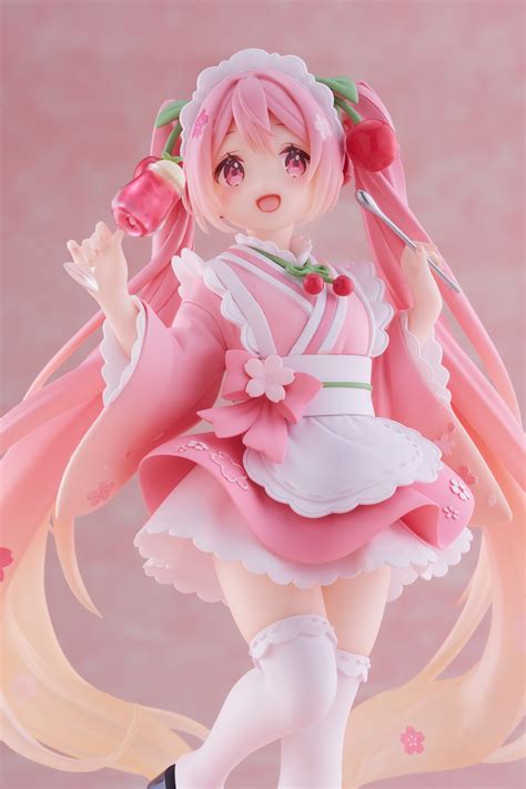 Hatsune Miku Sakura Miku Prize Figure Newly Written Japanese Cafe Ver Crunchyroll Store