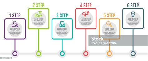 현대적이 고 간단한 평면 벡터 일러스트입니다 여섯 점 요소 정사각형 백분율을 가진 인포 그래픽 템플릿입니다 비즈니스 프리 젠 테이 션 웹 디자인 인터페이스 6 단계