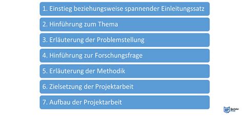Einleitung Der Projektarbeit Verfassen ~ Anleitung