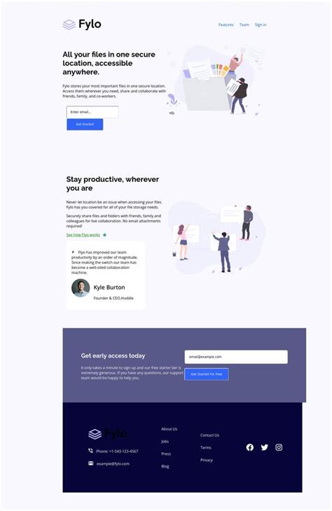 Frontend Mentor Responsive Landing Page Using Html And Css Used Css For The Styling Coding