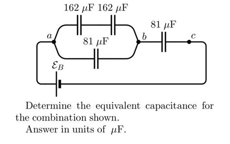 Solved Determine The Equivalent Capacitance For The Chegg