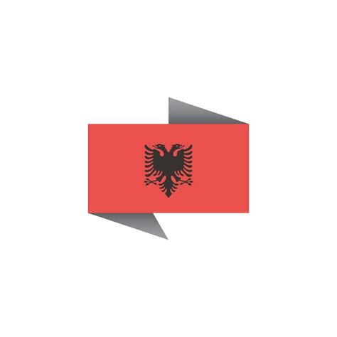 Premium Vector Illustration Of Albania Flag Template