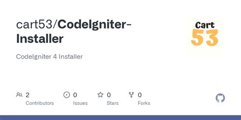 GitHub Cart53 CodeIgniter Installer CodeIgniter 4 Installer