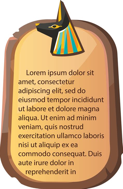 Stone Board Clay Tablet And Egyptian Hieroglyphs 20868182 Vector Art At Vecteezy