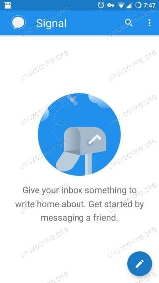 Install And Use The Signal Encrypted Messenger App LinuxConfig