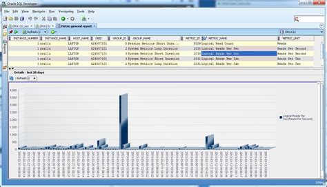 Oracle Metrics From Awr Tables Using Sqldevloper Report Dbaora