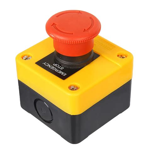 E Stop Push Button Switch Emergency Stop Switch Emergency Stop Switch Button Box One Normally