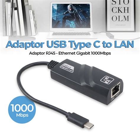 Converter Type C 3 1 To Lan Rj45 Ethernet Gigabit Adapter Adaptor Usb Type C To Lan Rj45