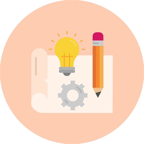 Blueprint Flat Circle Icon 37143950 Vector Art At Vecteezy