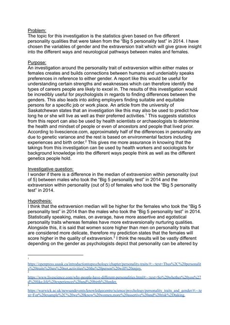 Level Three Inference Report Mathematics And Statistics Level 3