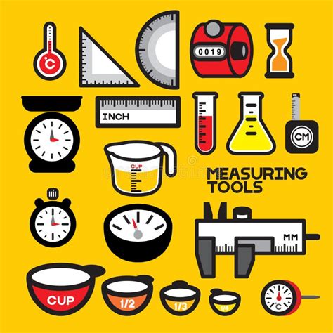 Measuring Tools Stock Vector Image 51664565