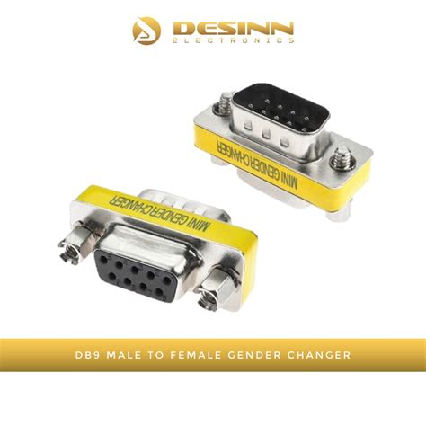 Serial RS DB Male To Female Pin Gender Changer Adapter Converter