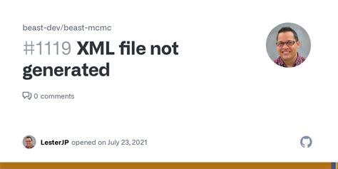 XML File Not Generated Issue Beast Dev Beast Mcmc GitHub