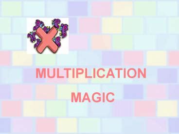 MULTIPLICATION Presentation Free To View