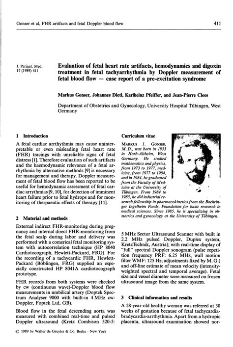 Pdf Evaluation Of Fetal Heart Rate Artifacts Hemodynamics And Pdf Evaluation Of Fetal Heart Rate Artifacts Hemodynamics And