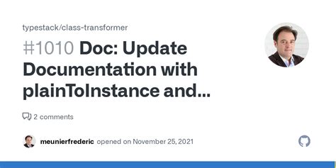 Doc Update Documentation With Plaintoinstance And Instancetoplain