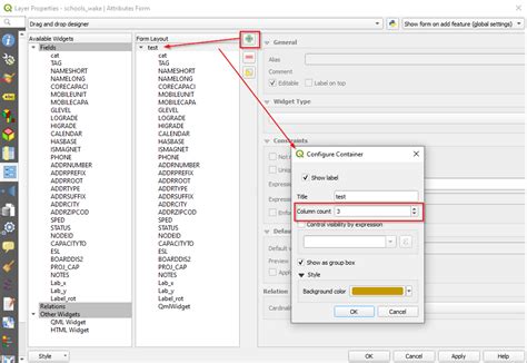 If A Qgis Attribute Form Is Too Longhigh Is It Possible To Get It To