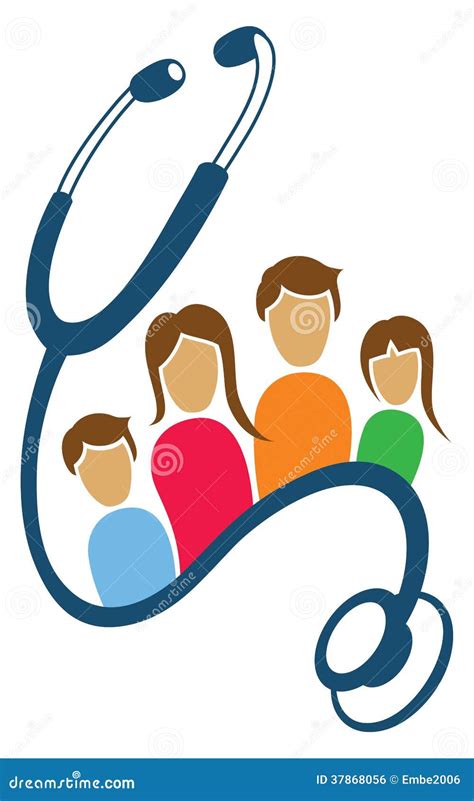 Logotipo De La Salud De La Familia Imagen De Archivo Libre De Regalías