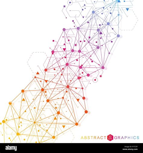 Science Network Pattern Connecting Lines And Dots Global Network Connection Vector Stock