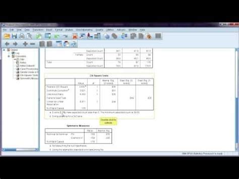 Chi Square Table Spss