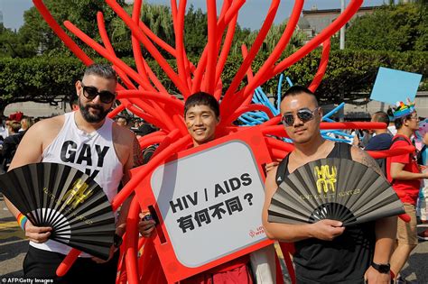 Asias Largest Gay Pride Parade Ahead Of Vote On Same Sex Marriage Daily Mail Online
