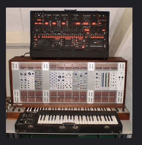 ARP And ARP With Keyboard Synthesizer Synthesizer Music Drum Machine