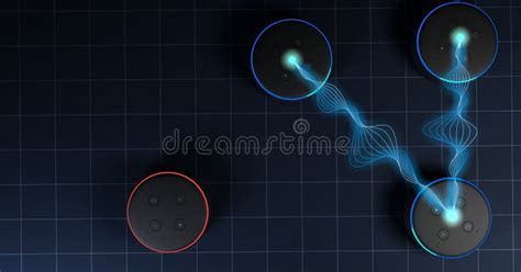 3d Rendering Of Amazon Echo Voice Recognition System Stock Illustration Illustration Of