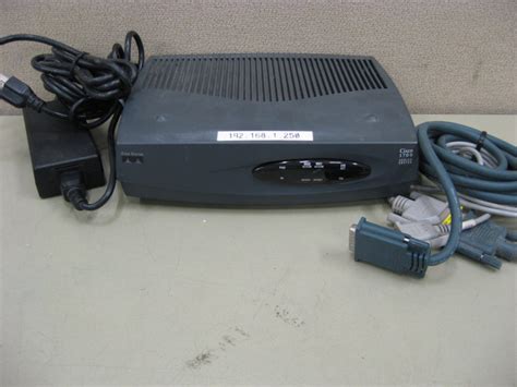 Cisco 1700 Series Router W Power Adapter And Vga Adapter 1721 Model Max Marine Electronics
