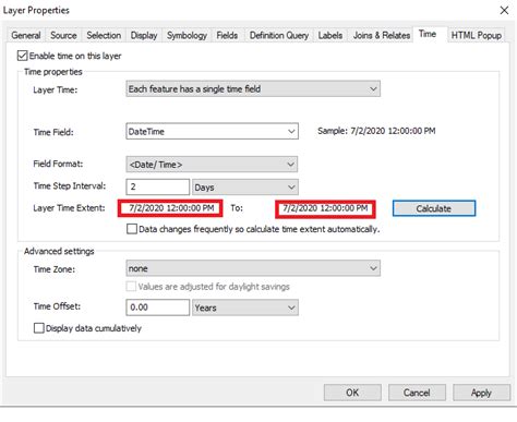 Arcgis Desktop Layer Time Extent Calculating Problem While Table Joining With Layer Using