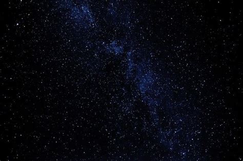 Темно черное звездное небо со звездами ночью с млечным путем Премиум Фото Star Sky Stars At