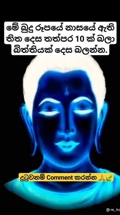මේ බුදු රූපයේ නාසයේ ඇති තිත දෙස තත්පර 10ක් බලා බිත්තියක් දෙස බලන්න 🙏😍 Shorts Music Magic