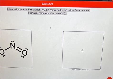 Nitrite Ion Lewis Structure