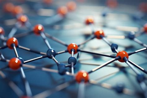 Premium Photo Quantum Computing Network Simulating Complex Molecular