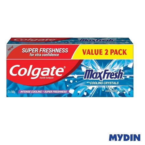 Colgate Toothpaste Max Fresh 2 X 160g Shopee Malaysia
