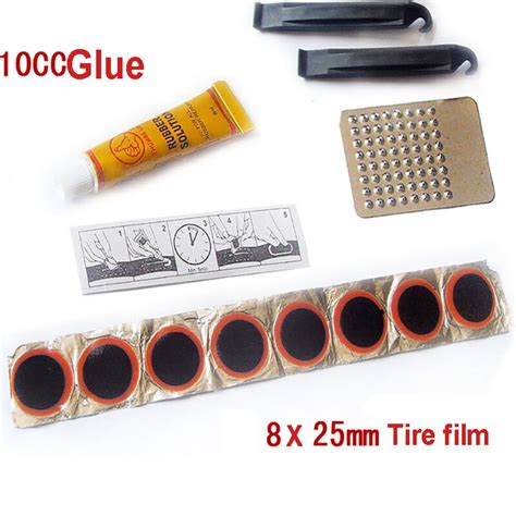 Rubber Bicycle Tire Patch Glue Set Tire Repair Kit Grandado